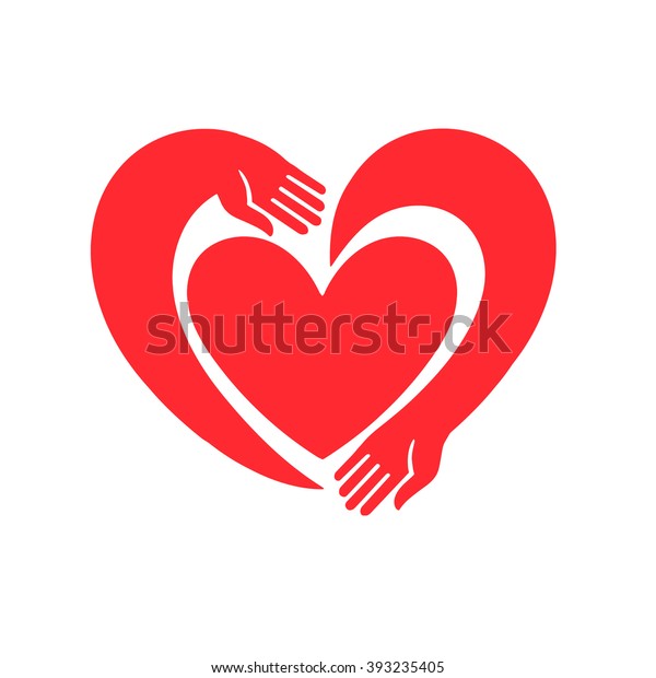 Hands Forming Heart Symbol Stock Vector (Royalty Free) 393235405