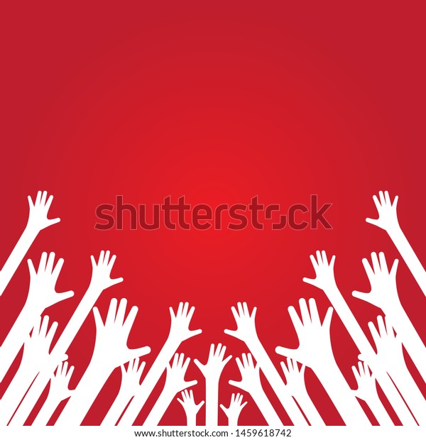 Hands Independence Day Ilustration Vector Stock Vector (Royalty Free ...