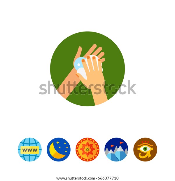 Hands Lathering Soap Icon Stock Vector (Royalty Free) 666077710 ...