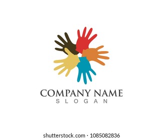 Hands Logos Symbols Stock Vector (Royalty Free) 1085082836