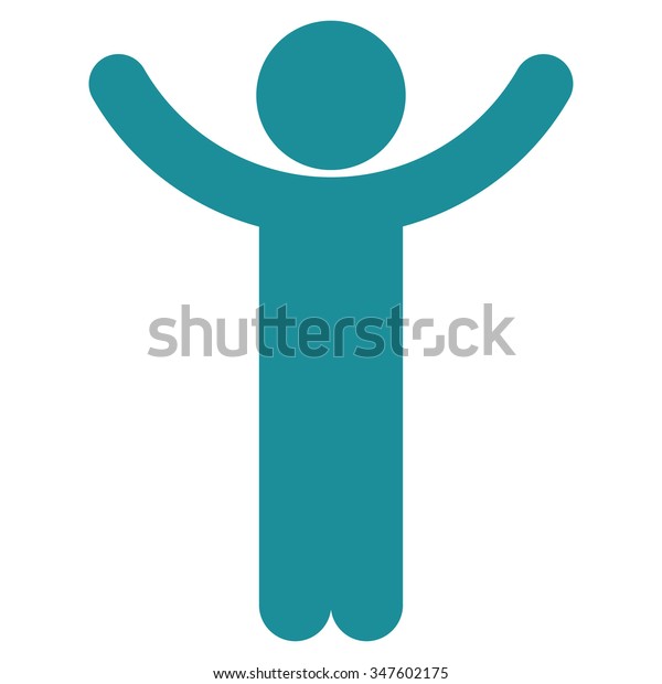 Hands Male Person Vector Icon Style Stock Vector (Royalty Free) 347602175