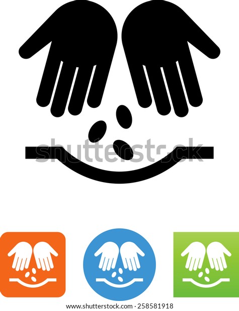 Hands Planting Seeds Icon Stock Vector (Royalty Free) 258581918