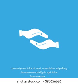Hands Protecting Icon Stock Vector (Royalty Free) 390656626 | Shutterstock
