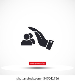 Hands Safe People Icon Vector 10 Stock Vector (Royalty Free) 547041736 ...