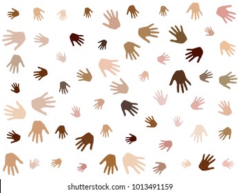 Hands Skin Color Diversity Vector Graphic Stock Vector (Royalty Free ...