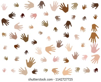 Hands Skin Color Diversity Vector Graphic Stock Vector (Royalty Free ...