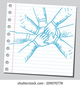 6,431 Unity of hands sketch Images, Stock Photos & Vectors | Shutterstock