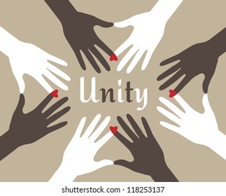 Hands Unified Abstract Stock Vector (Royalty Free) 118253137 | Shutterstock