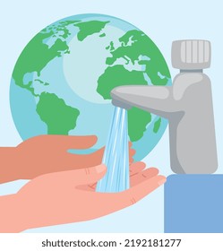 Hands Washing Earth Planet Stock Vector (Royalty Free) 2192181277 ...