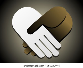 Handshake Abstract Stock Vector (Royalty Free) 161922944 | Shutterstock