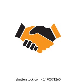 Handshake Business Logo Two Hands Make Stock Vector (Royalty Free ...