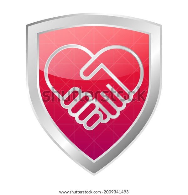104 Flat Metal Heart Shape Shield Images, Stock Photos & Vectors ...