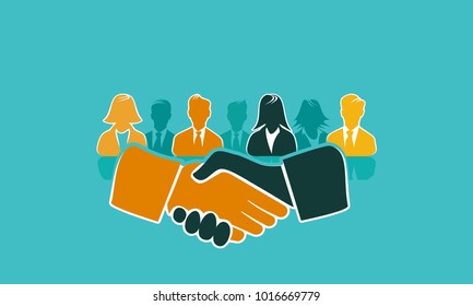217 Handshake pastel Images, Stock Photos & Vectors | Shutterstock