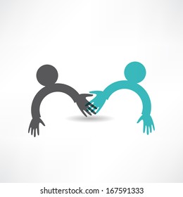 Handshake Friendship Icon: เวกเตอร์สต็อก (ปลอดค่าลิขสิทธิ์) 167591333 ...