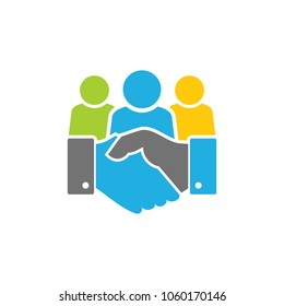 Handshake Group Logo Icon Design Stock Vector (Royalty Free) 1060170146
