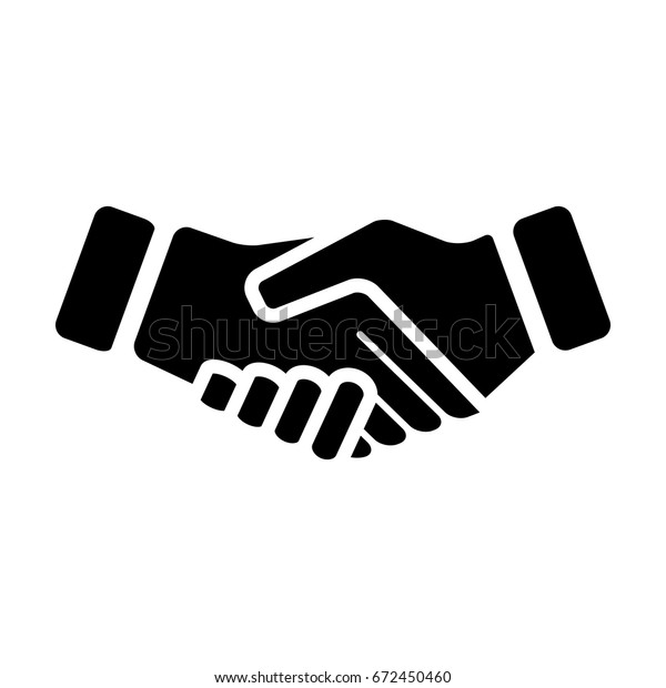 Handshake Icon Vector Symbol Glyph Pictogram Stock Vector (Royalty Free ...