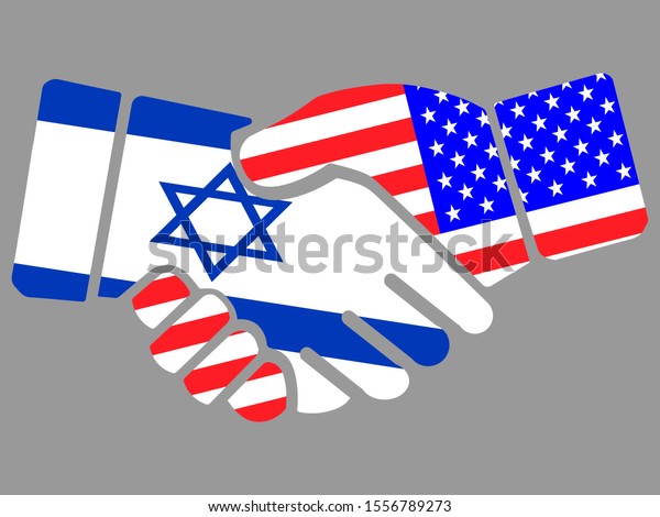 Handshake Israel Usa Flags Vector Stock Vector (Royalty Free ...