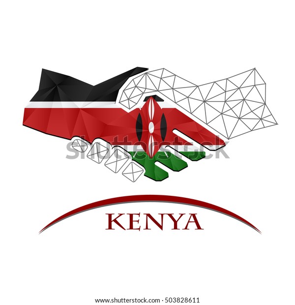Handshake Logo Made Flag Kenya Stock Vector (Royalty Free) 503828611 ...