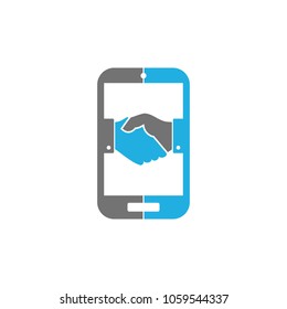 199 Smartphone handshake logo Images, Stock Photos & Vectors | Shutterstock