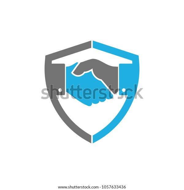 Handshake Shield Logo Icon Design Stock Vector (Royalty Free) 1057633436 Handshake Shield Logo Icon Design Stock Vector (Royalty Free) 1057633436