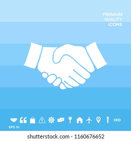 Handshake Symbol Icon Stock Vector (Royalty Free) 1160676652 | Shutterstock