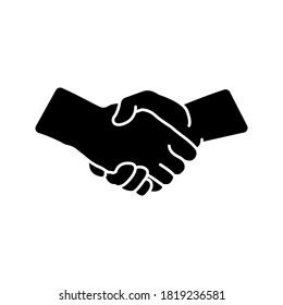 Two Shake Hands Peace Illustration Logo Stock Vector (Royalty Free ...