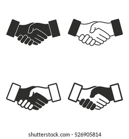 Editable Vector Illustrations Variations Handshake Stock Vector ...