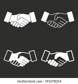 Editable Vector Illustrations Variations Handshake Stock Vector ...