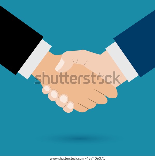 Handshake Vector Illustration Stock Vector (Royalty Free) 457406371 ...