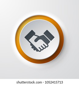 Handshake Web Icon Stock Vector (Royalty Free) 1052415713 | Shutterstock