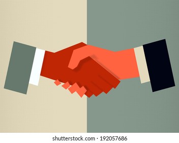 4,168 Retro Handshake Images, Stock Photos & Vectors | Shutterstock