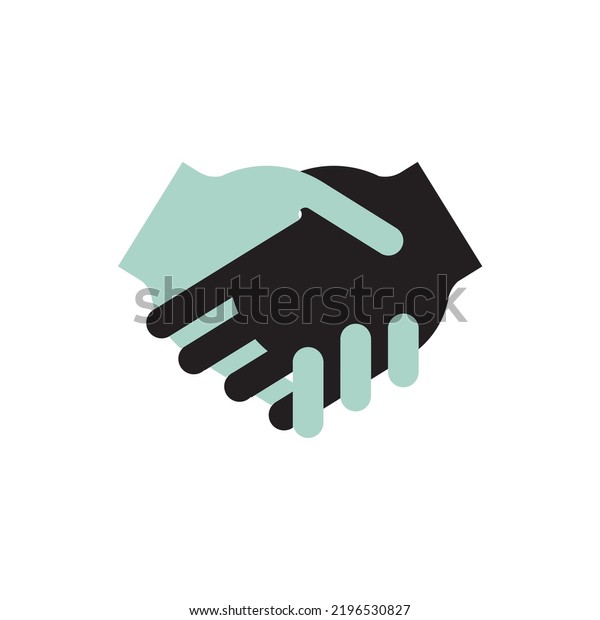 Handshaking Icon Greeting Symbol Vector Illustration Stock Vector ...