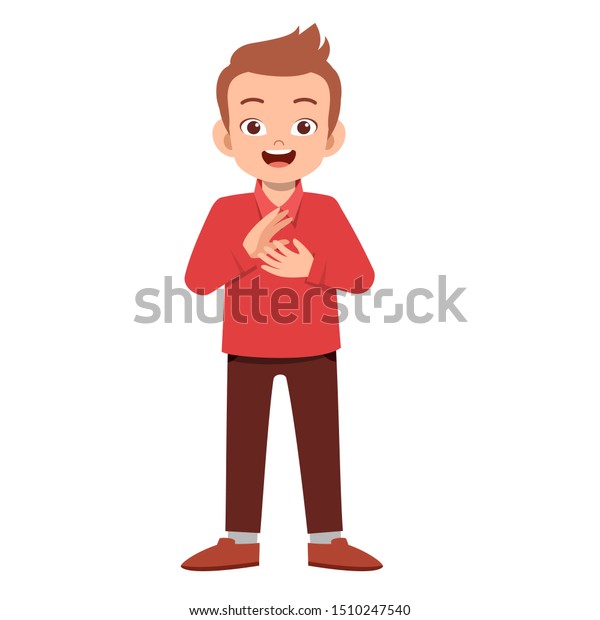 Handsome Good Looking Man Express His Stock Vector (Royalty Free ...