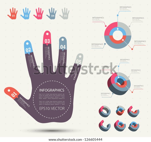 Handstyle Info Graphic Vector Stock Vector (Royalty Free) 126605444