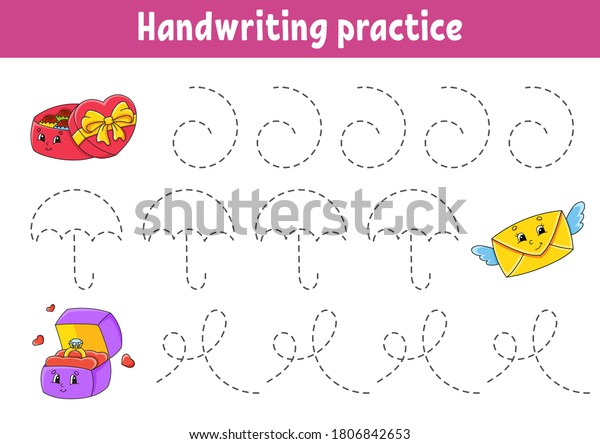 312 Cartoon Pattern Writing Practice Stock Vectors, Images & Vector Art ...