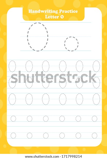 Handwriting Practice Paper Worm Line Basic Stock Vector (Royalty Free ...