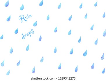 Realistic Waterdrops On White Background Isolated Stock Vector (Royalty ...