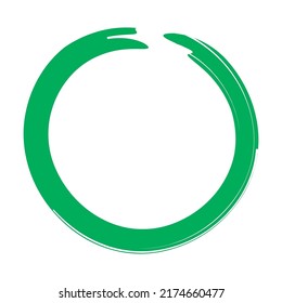 Handwritten Circle Marks Flat Icon Chalk Stock Vector (Royalty Free ...