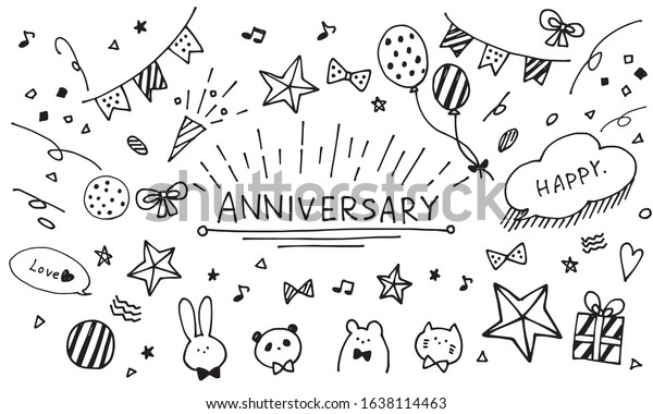 Handwritten Decorations That Can Be Used Stock Vector (Royalty Free ...