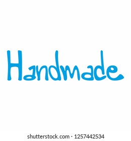 Handwritten Handmade Word Equalized Leveled Letters Stock Vector ...