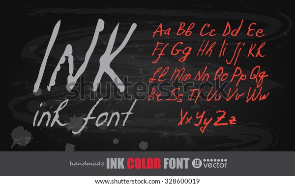 Handwritten Ink Font Perfect Branding Logos Stock Vector (Royalty Free ...