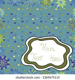 Handwritten Script On Blue White Green Stock Vector (Royalty Free ...