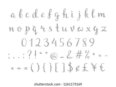 Handwritten Silver Script Quotes Feminine Logos Stock Vector (Royalty ...