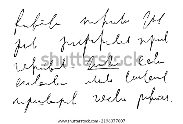 Handwritten Unreadable Text Abstract Illegible Handwriting Stock Vector ... Handwritten Unreadable Text Abstract Illegible Handwriting Stock Vector ...