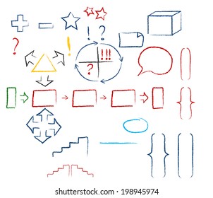 Handwrittensymbols Stock Vector (Royalty Free) 198945974 | Shutterstock