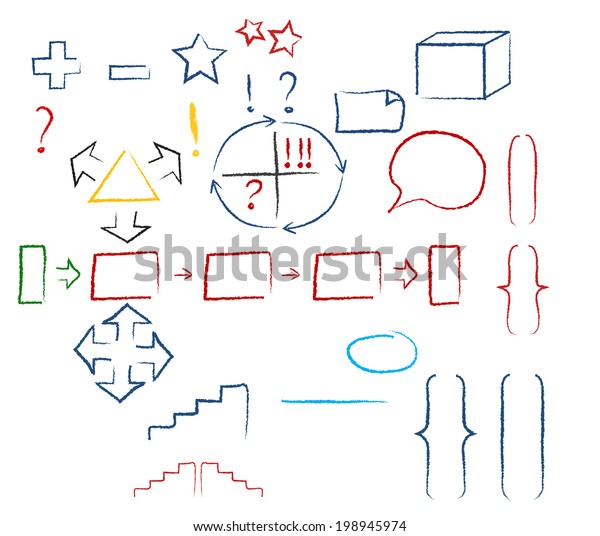 Handwrittensymbols Stock Vector (Royalty Free) 198945974 | Shutterstock