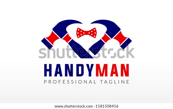 Handy Man Logo Design Vector Illustrator Stock Vector (Royalty Free ...
