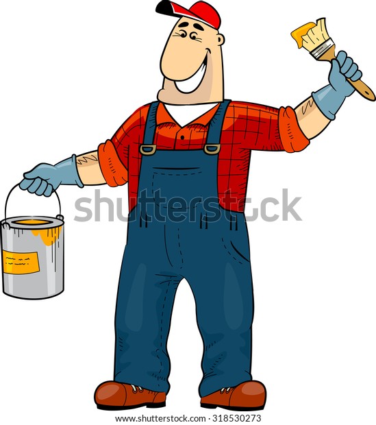Handyman Cartoon Character Eps 8 Stock Vector (Royalty Free) 318530273