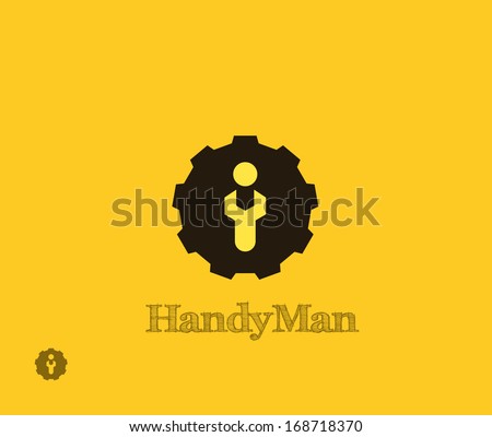 Handy Man Symbol Stock Vector (Royalty Free) 168718370 - Shutterstock