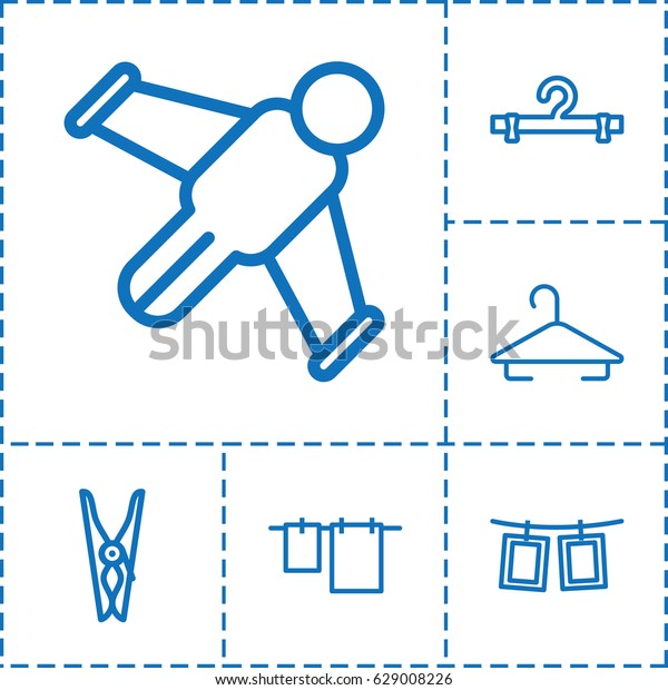Hang Icon Set 6 Hang Outline Stock Vector (Royalty Free) 629008226 ...